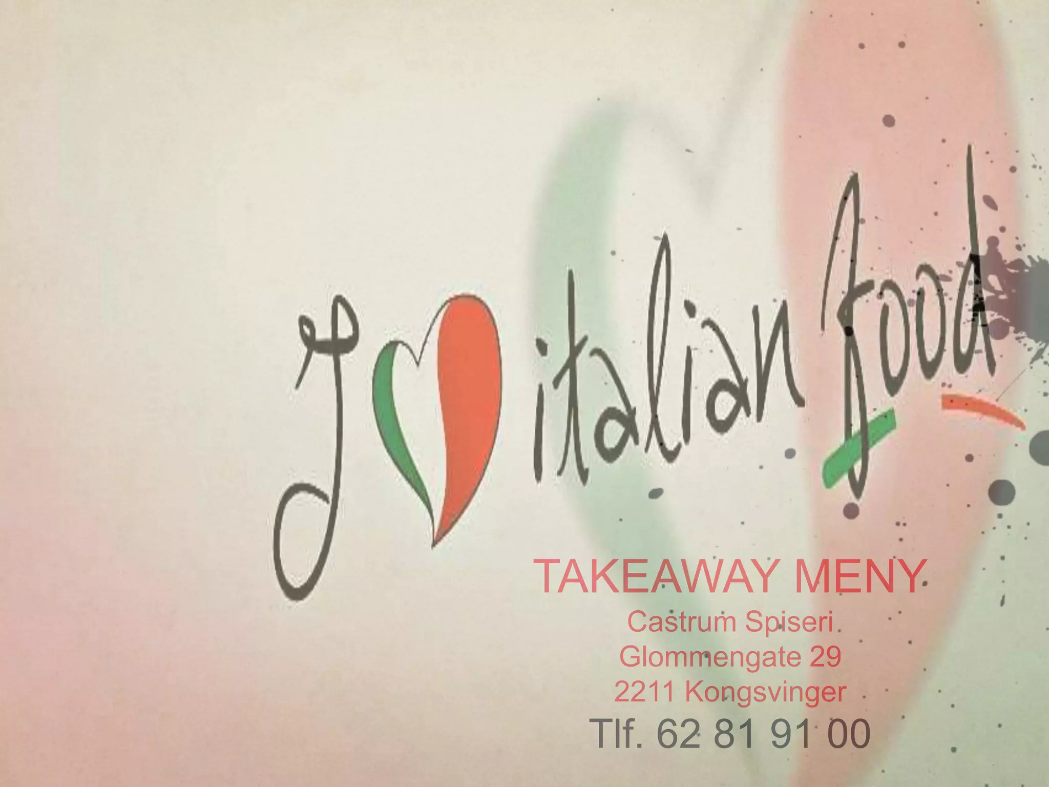 Castrum Spiseri Takeaway Meny | PPT