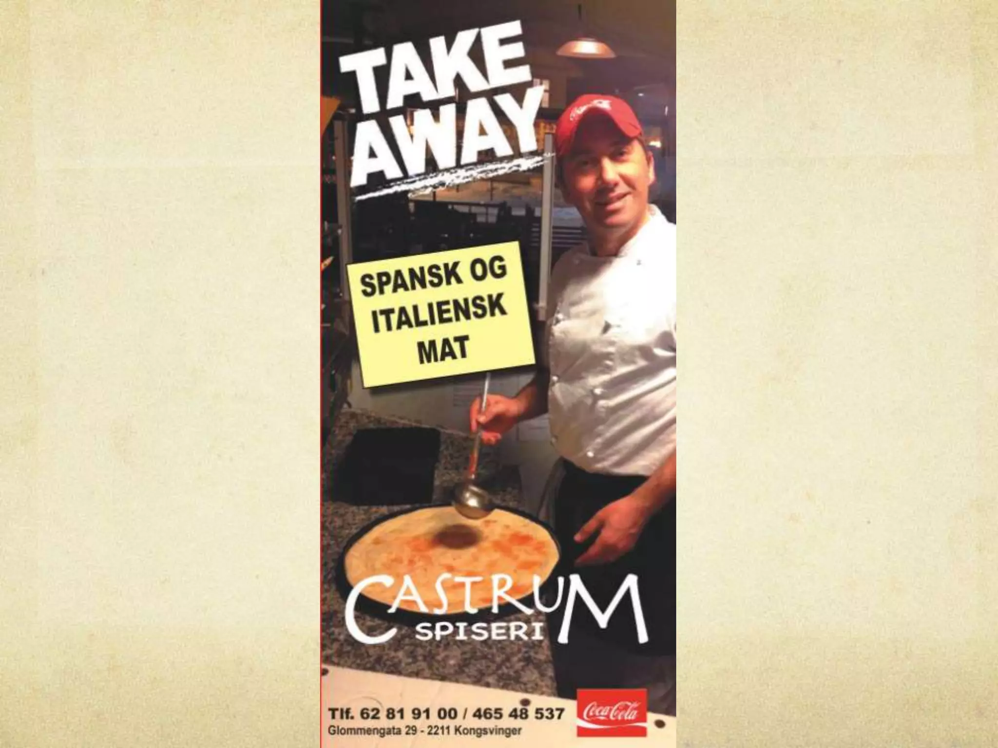 Castrum Spiseri Takeaway Meny | PPT