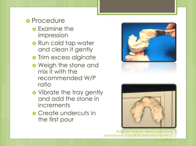 Casts, dies and cast forming | PPTX | Oral care | Personal Care