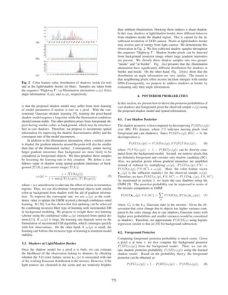 A Physical Approach to Moving Cast Shadow Detection (ICASSP 2009) | PDF