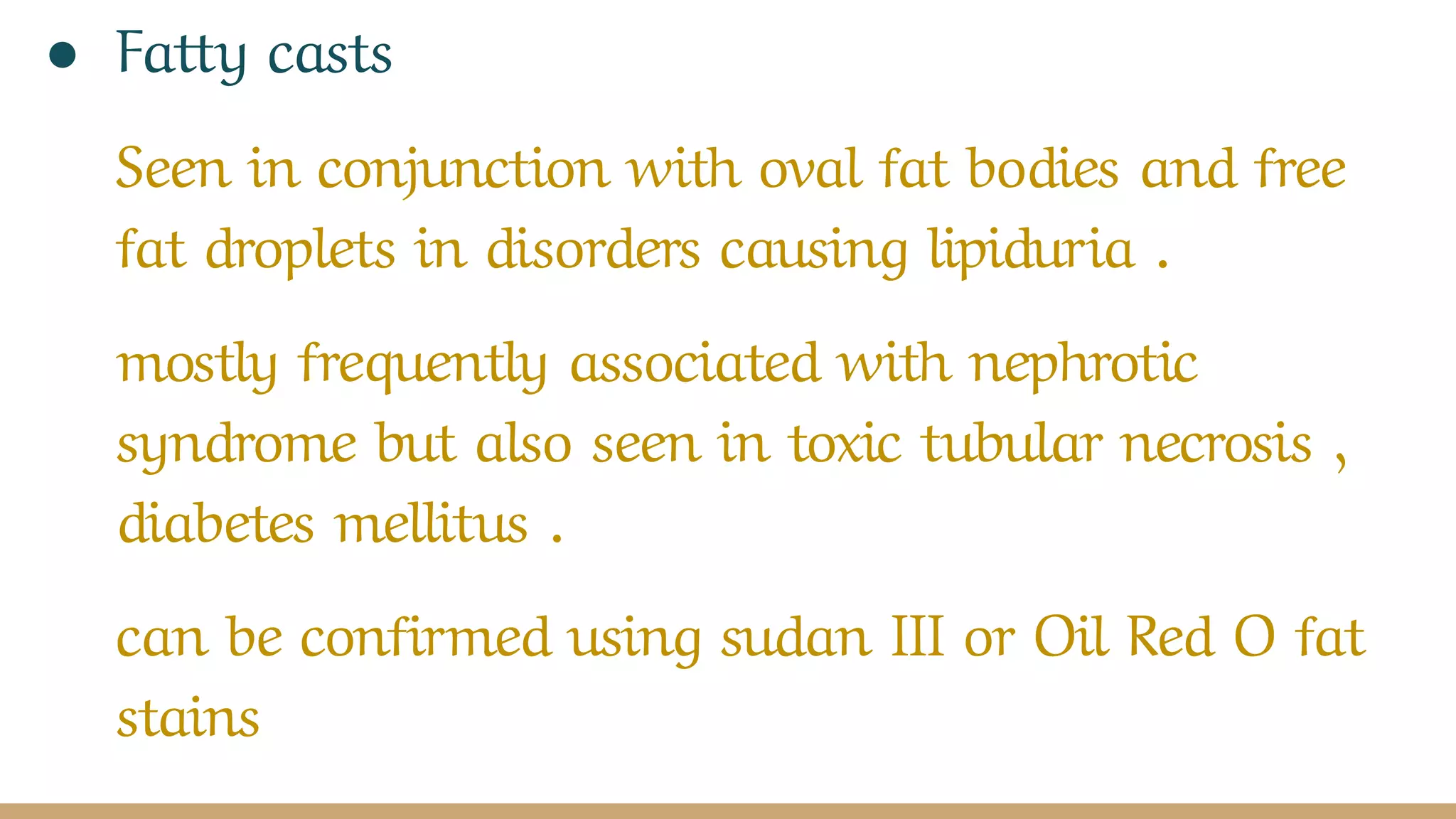 Casts in urine - Routine | PDF