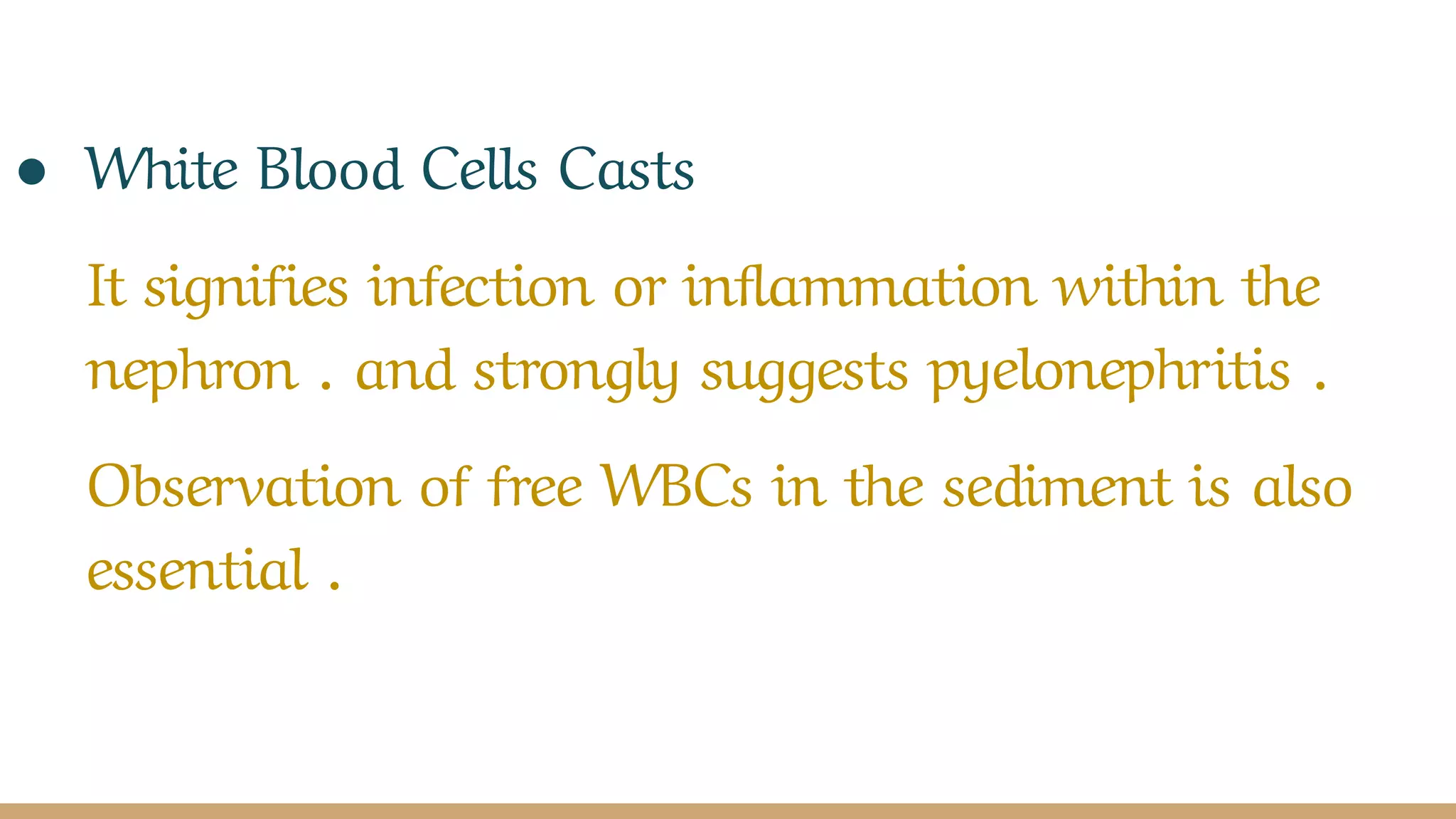 Casts in urine - Routine | PDF