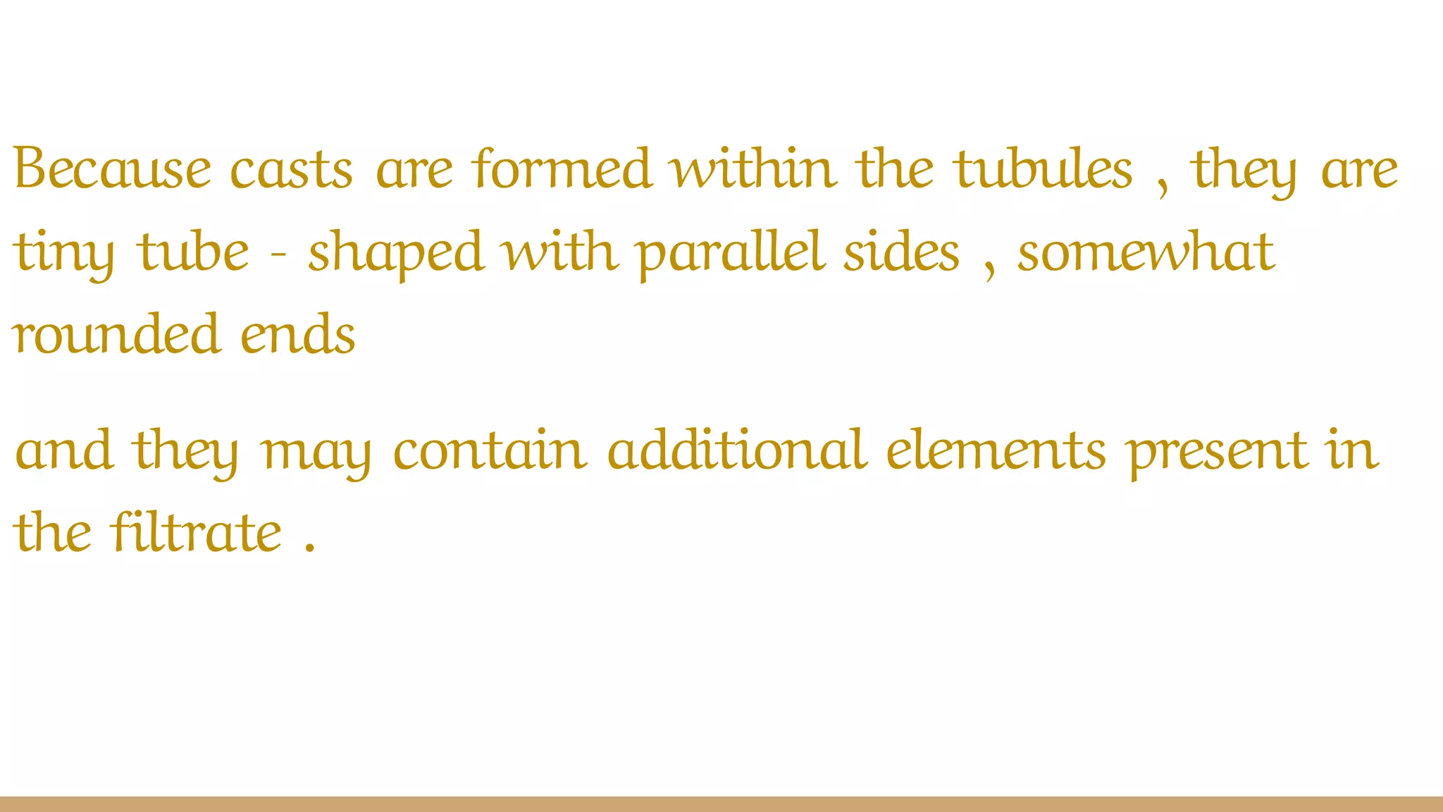 Casts in urine - Routine | PDF