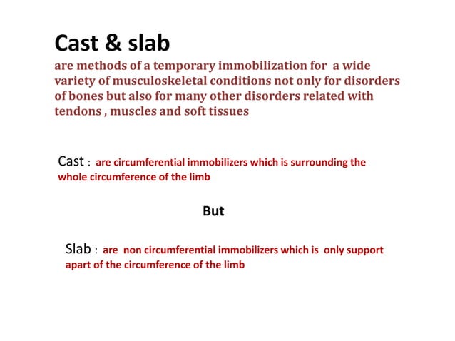 Cast & slab by dr. ahmed shedeed | PPTX