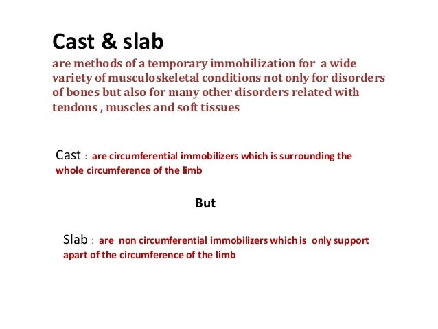 Cast & slab by dr. ahmed shedeed