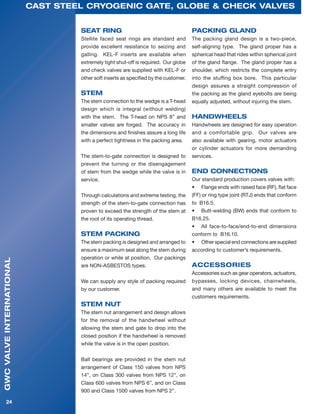 GWC Valve International Cast Steel Valves | PDF