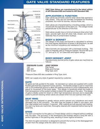 GWC Valve International Cast Steel Valves | PDF