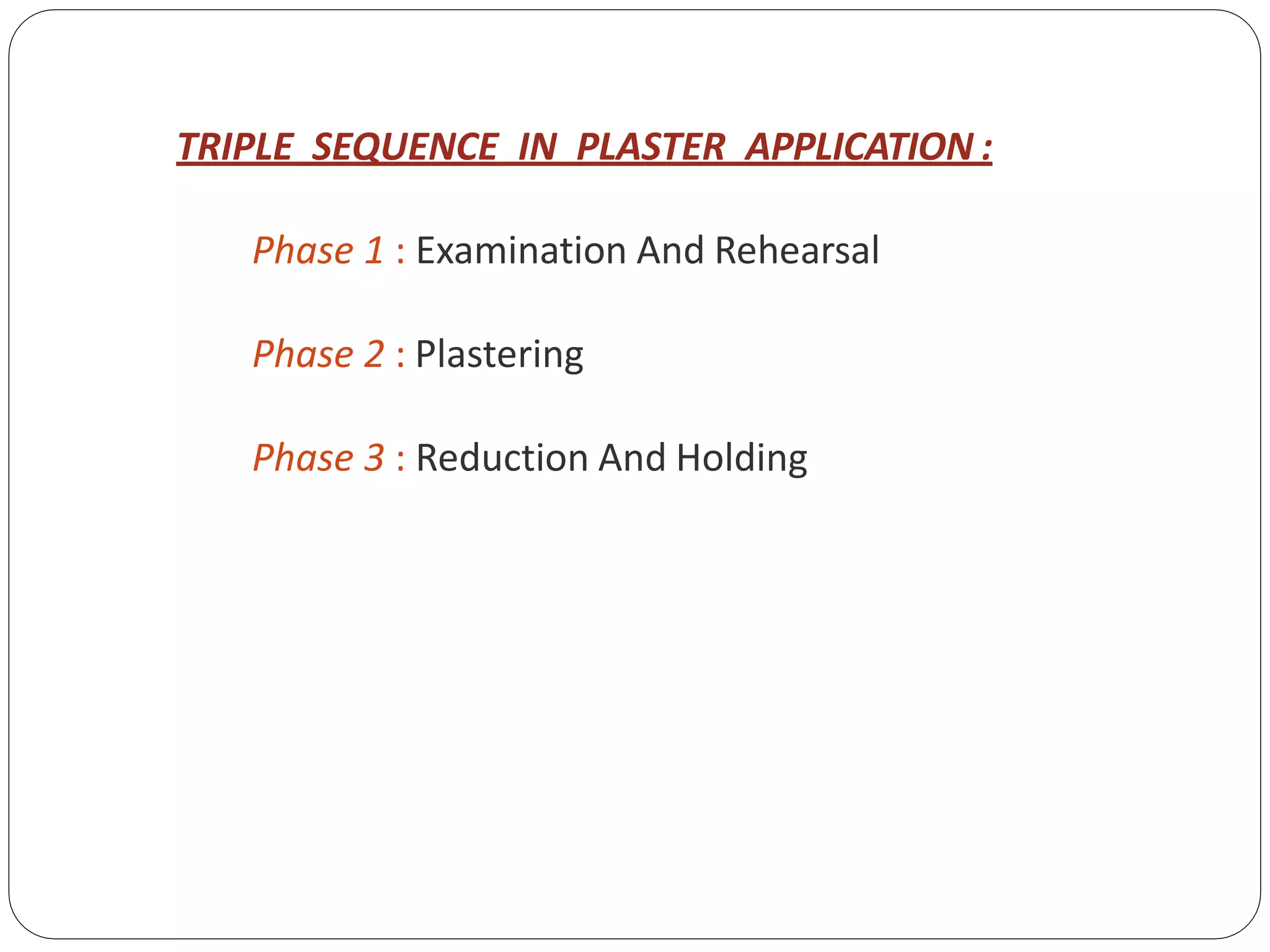 POP PLASTER AND CAST TECHNIQUES | PPTX
