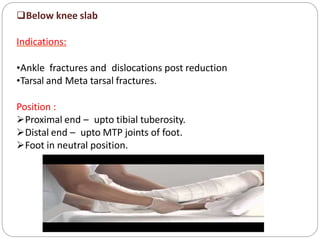 POP PLASTER AND CAST TECHNIQUES | PPTX