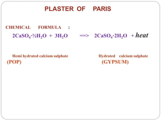 POP PLASTER AND CAST TECHNIQUES | PPTX