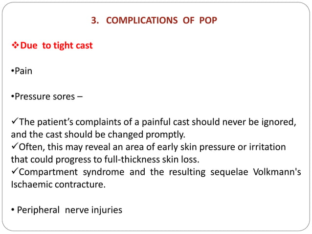 POP PLASTER AND CAST TECHNIQUES | PPTX | First Aid | Injuries