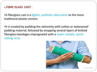 POP PLASTER AND CAST TECHNIQUES | PPTX