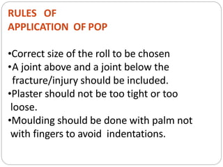 POP PLASTER AND CAST TECHNIQUES | PPTX