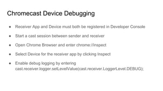 Cast your app to the big screen: Google Cast Android API | PPT