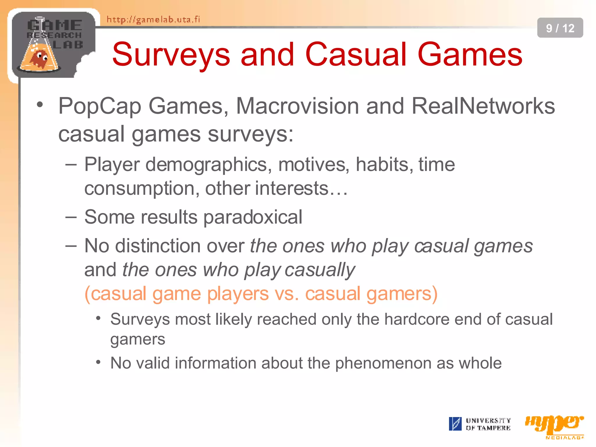 Casual Games Discusssion | PPT