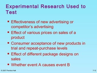 Casual research design experimentation | PPT