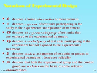 Casual research design experimentation | PPT