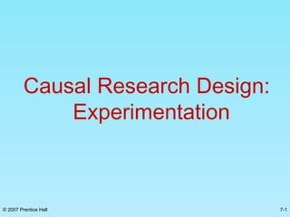 Causal Research Design