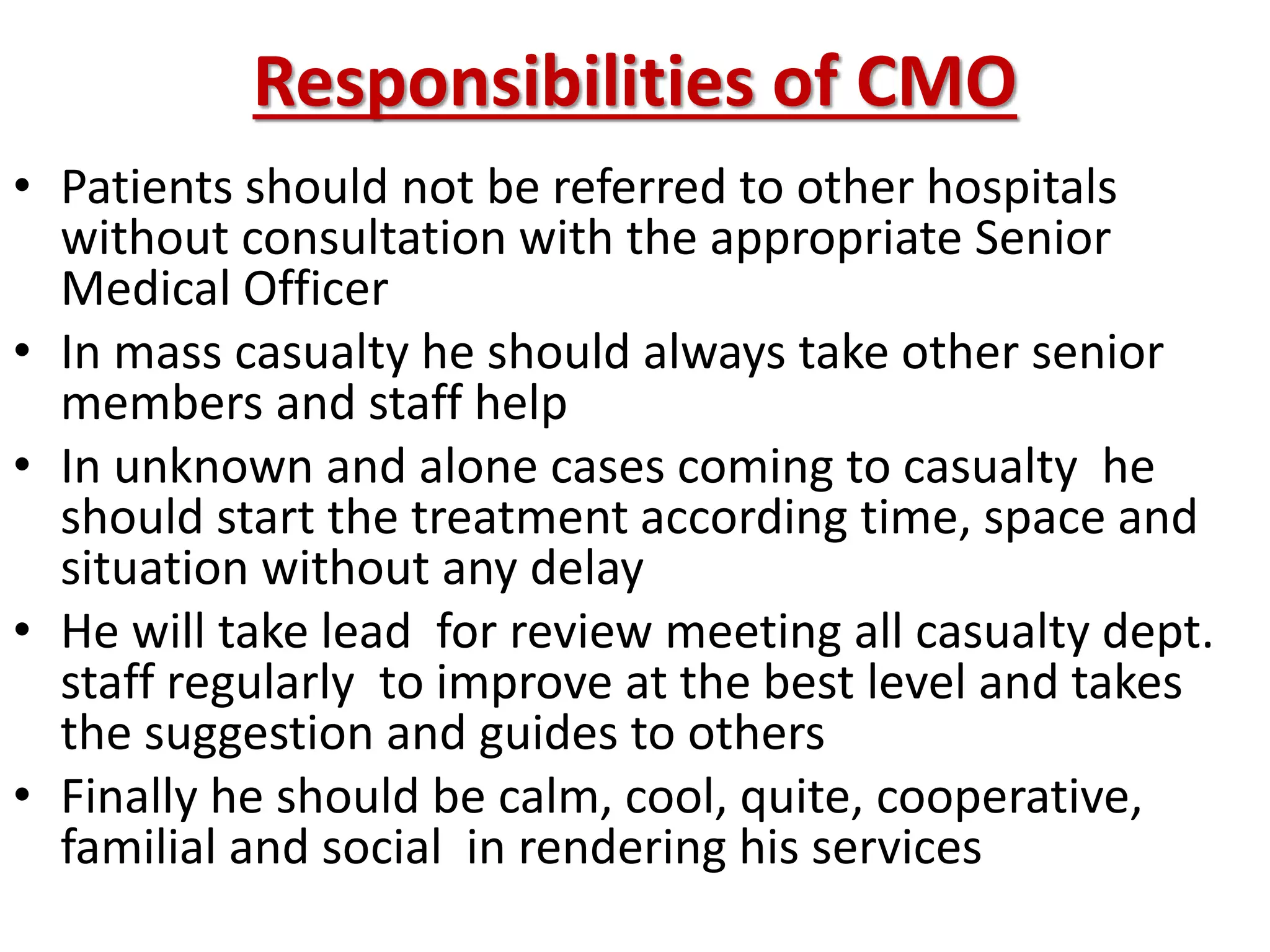 Casualty, emergency and trauma A to Z | PPTX