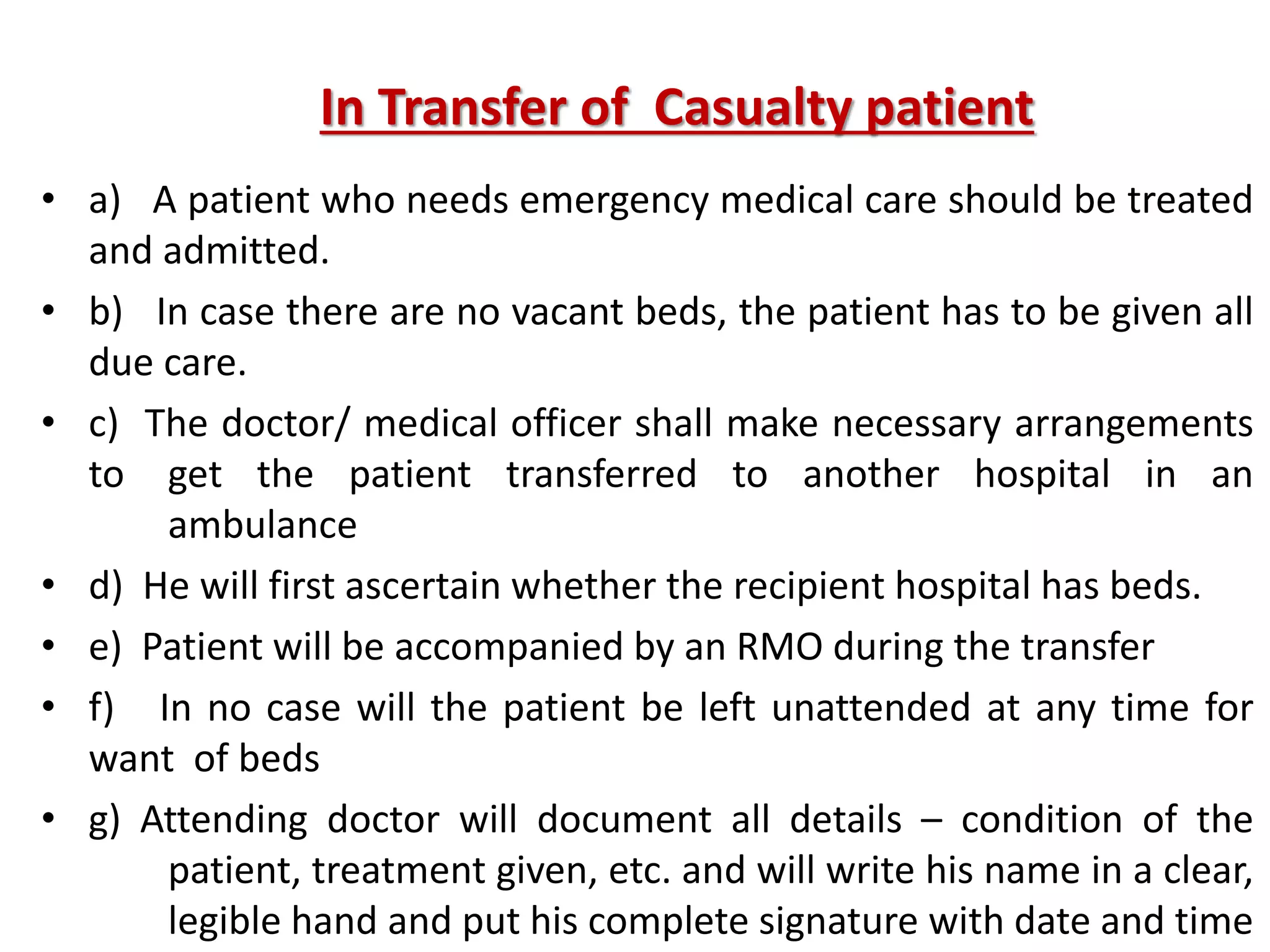 Casualty, emergency and trauma A to Z | PPTX