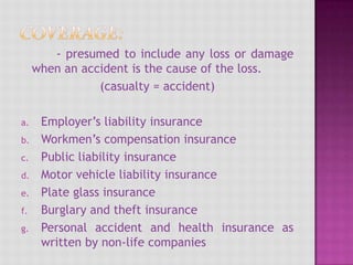 Philippine Casualty Insurance | PPTX