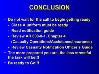 Casualty Notification Officer Training.ppt