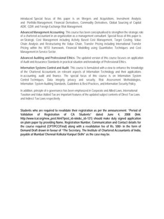 Ca subjects | PDF | Business Accounting & Finance | Business