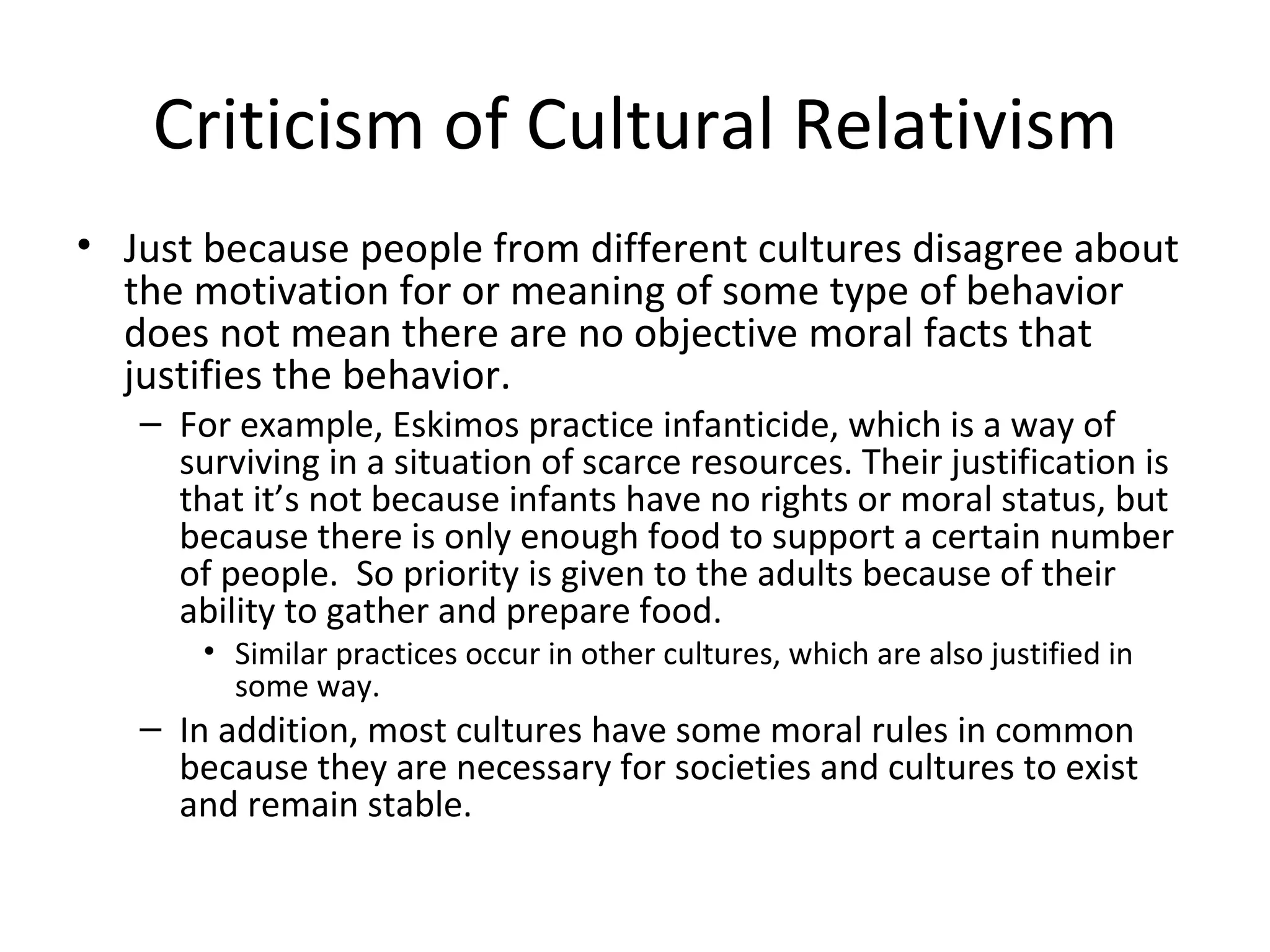 PHI 204 - Ethical Issues in Health Care: Casuistry, Cultural Relativism ...