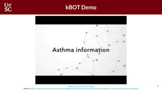 k-BOT: Knowledge-driven Chatbot for Health @ CASY2020 | PPT