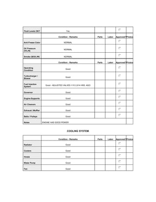 CAT 140H APM00348 MOTOR GRADER INSPECTION REPORT | PDF