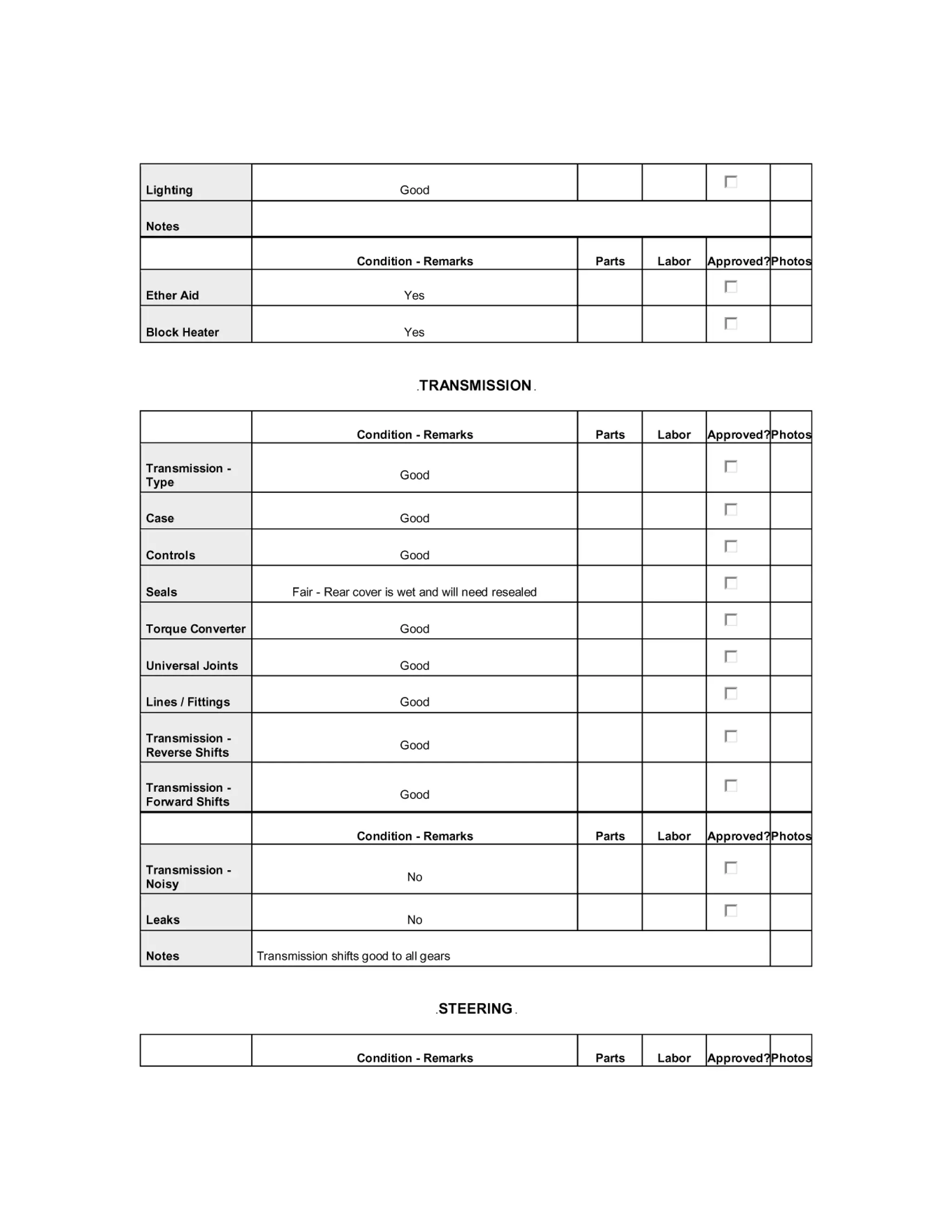 CAT 140H APM01758 MOTOR GRADER INSPECTION REPORT | PDF