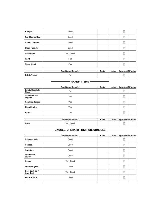 CAT 140H APM02885 MOTOR GRADER INSPECTION | PDF