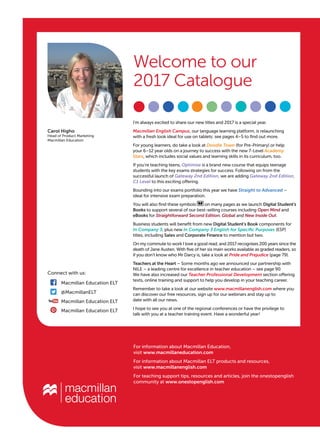 Macmillan Education International 2017 ELT Catalogue | PDF