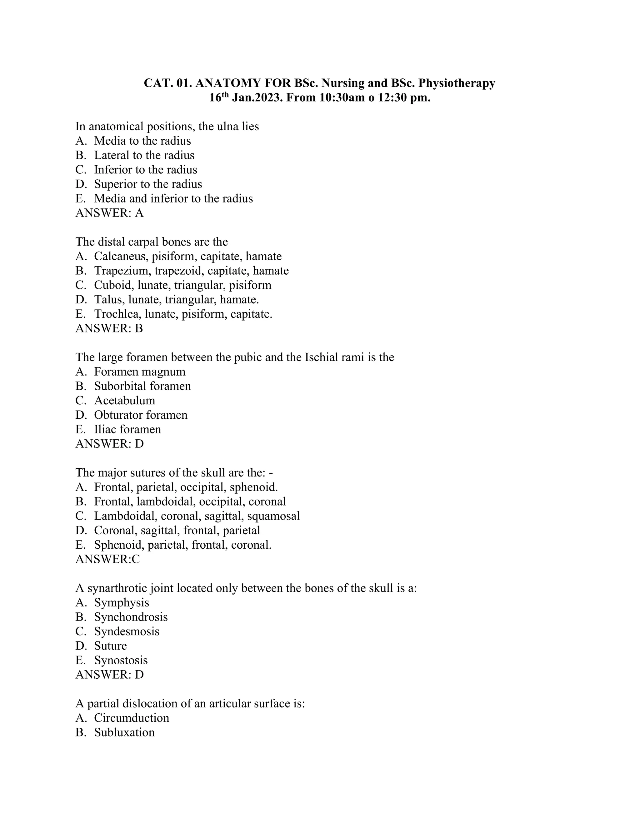 CAT.1. ANATOMY BSc.N and BSc.Physio. 16th.Jan. 2023.pdf