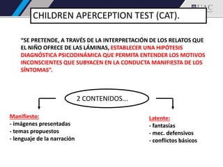 PRESENTACION DEL TEST DE CAT, DE PSICOLOGIA | PPTX