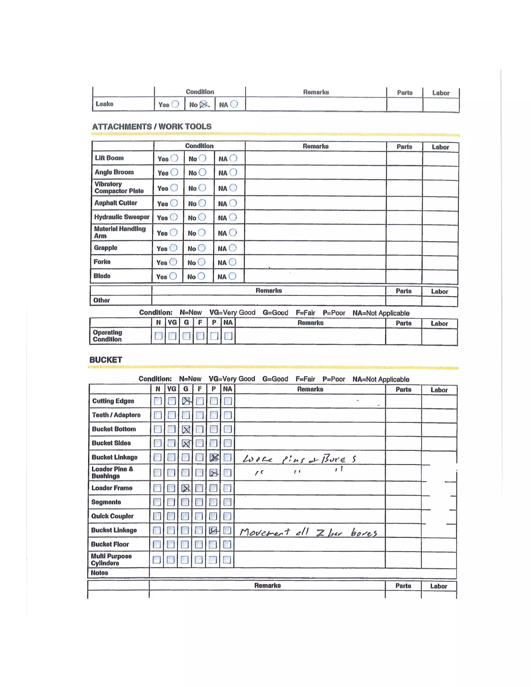 CAT 950 81J11954 WHEEL LOADER INSPECTION REPORT | PDF