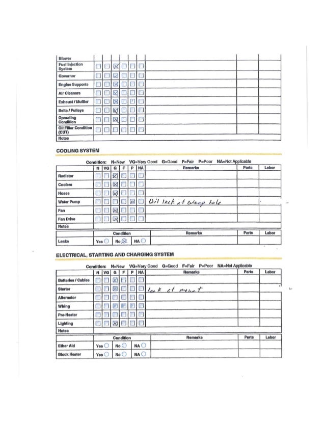 CAT 950 81J11954 WHEEL LOADER INSPECTION REPORT