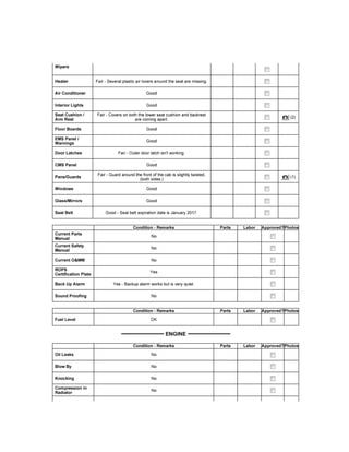 CAT 966 E 99Y05701 WHEEL LOADER INSPECTION REPORT | PDF