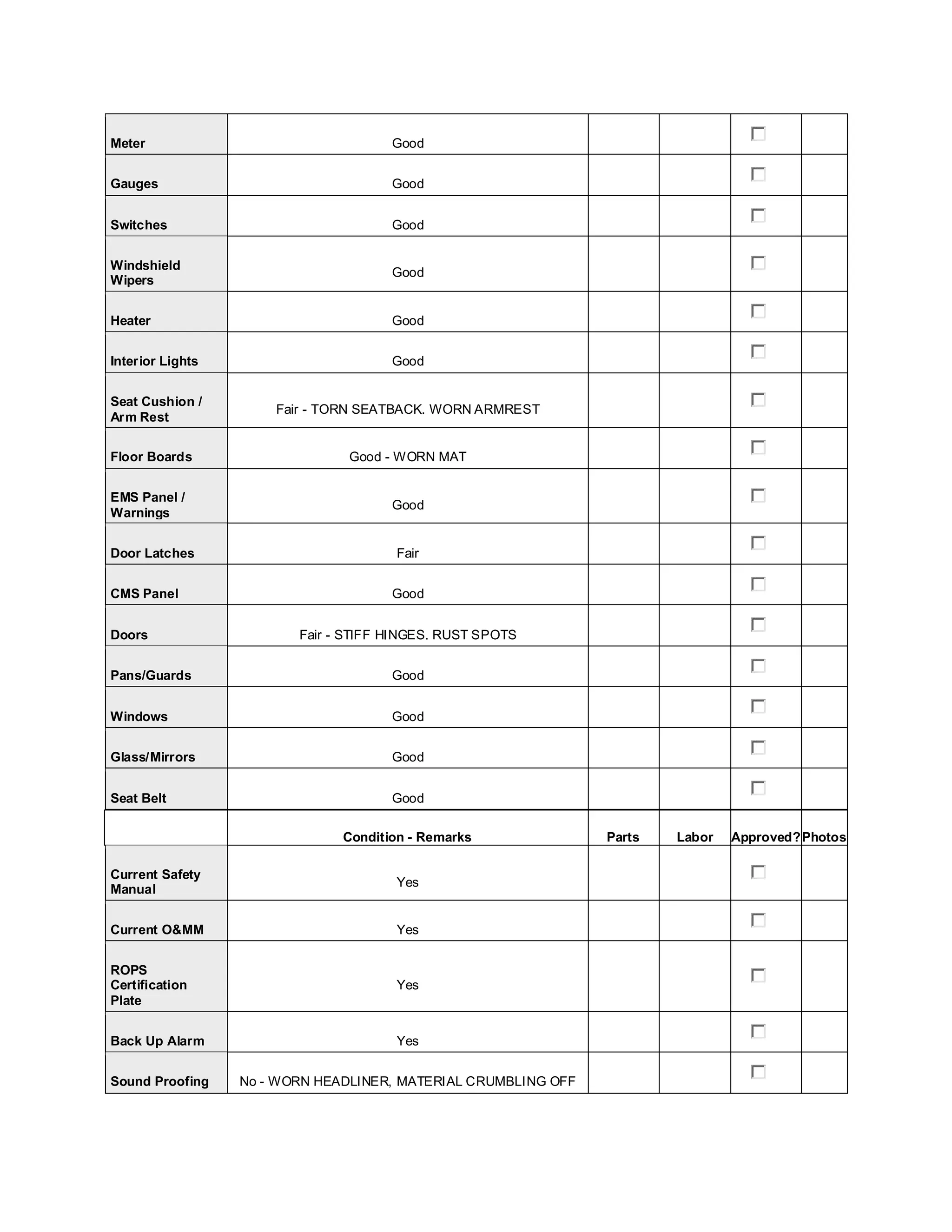 CAT 966 E 99Y06940 WHEEL LOADER INSPECTION REPORT | PDF