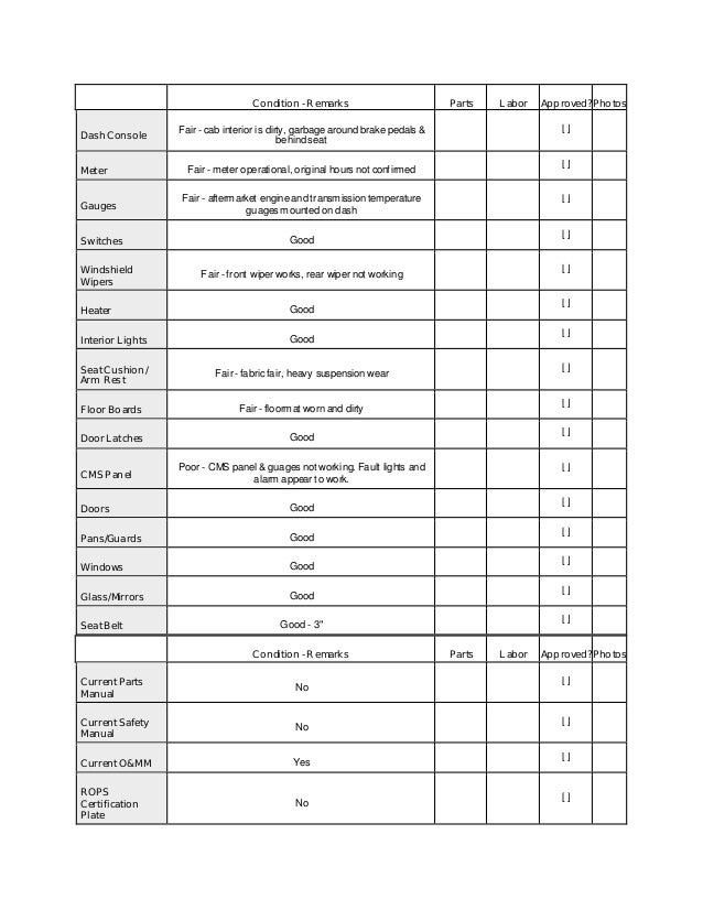 Caterpillar Wheel Loader Inspection Checklist at Sherry Ramos blog