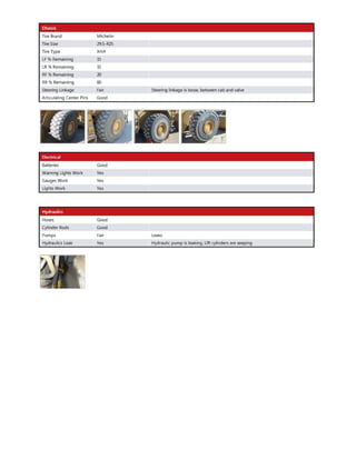 CAT 980G 2KR00876 WHEEL LOADER INSPECTION REPORT | PDF | Business and ...