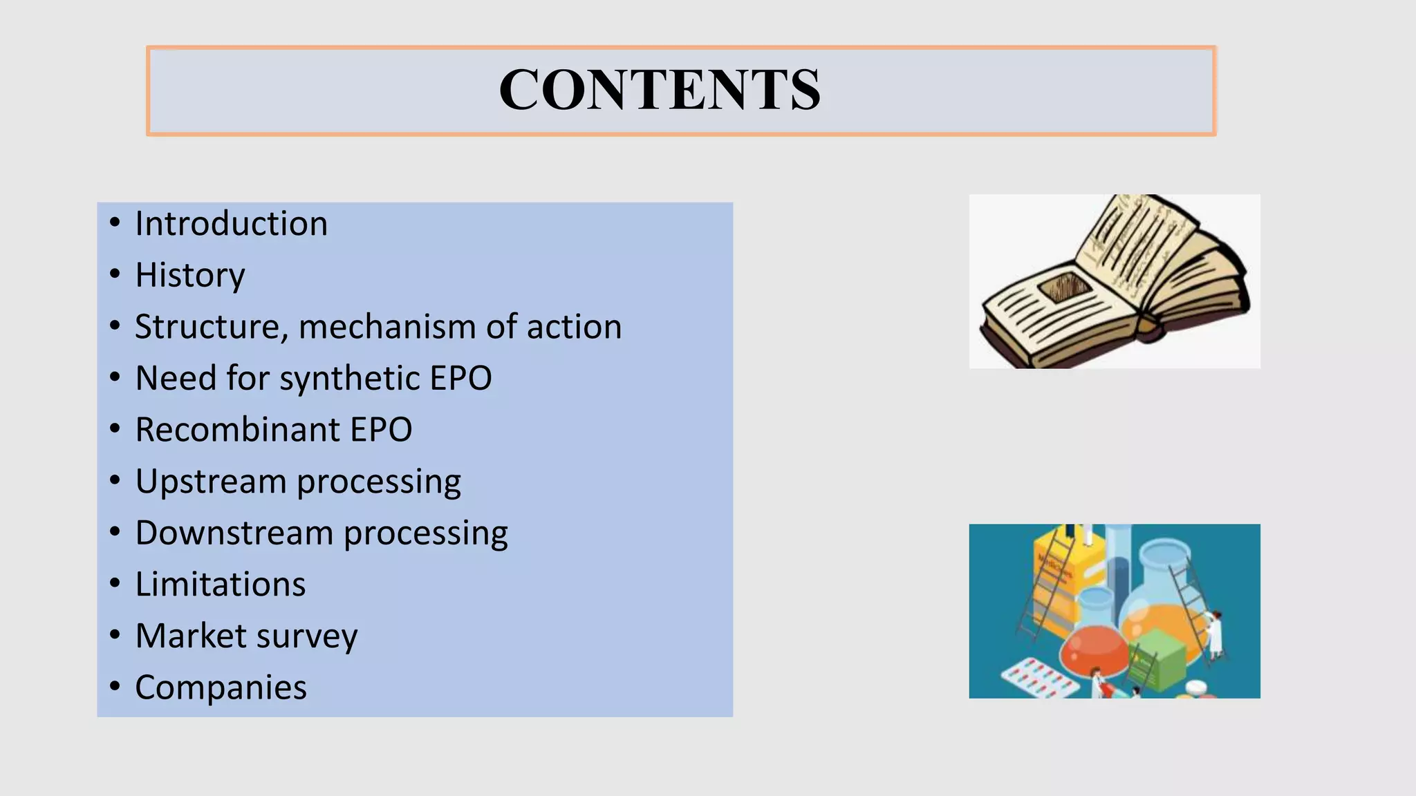 Industrial production of recombinant Erythropoietin | PPTX