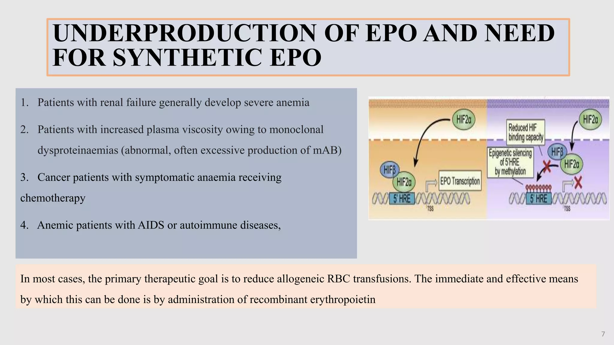 Industrial production of recombinant Erythropoietin | PPTX