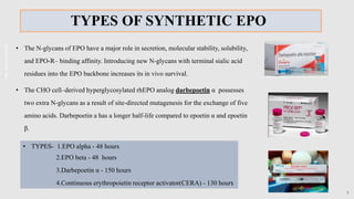 Industrial production of recombinant Erythropoietin | PPTX
