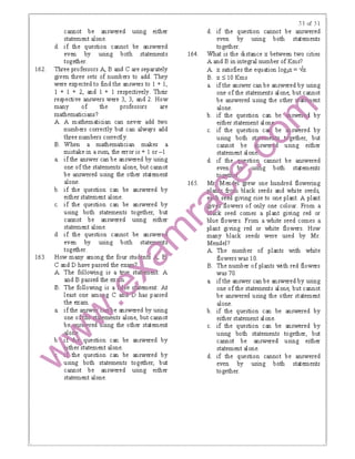 CAT 1999 Previous Year Question Paper with Answer Key | PDF