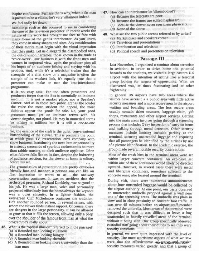 CAT 2011 Previous Year Question Paper with Answer Key | PDF