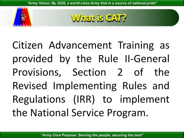 CITIZEN ADVANCEMENT TRAINING | PPTX