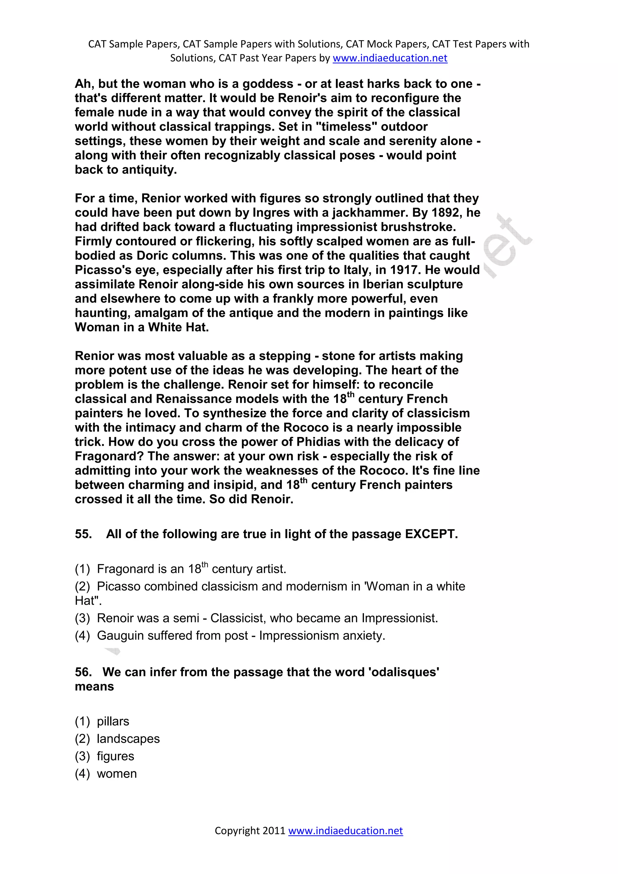 Cat sample-paper-1 | PDF