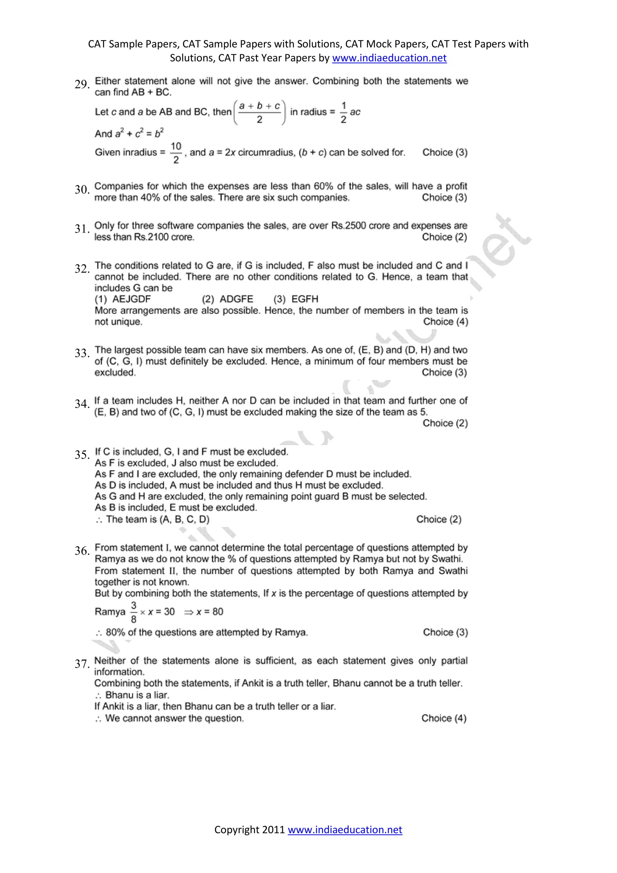 Cat sample-paper-1 | PDF
