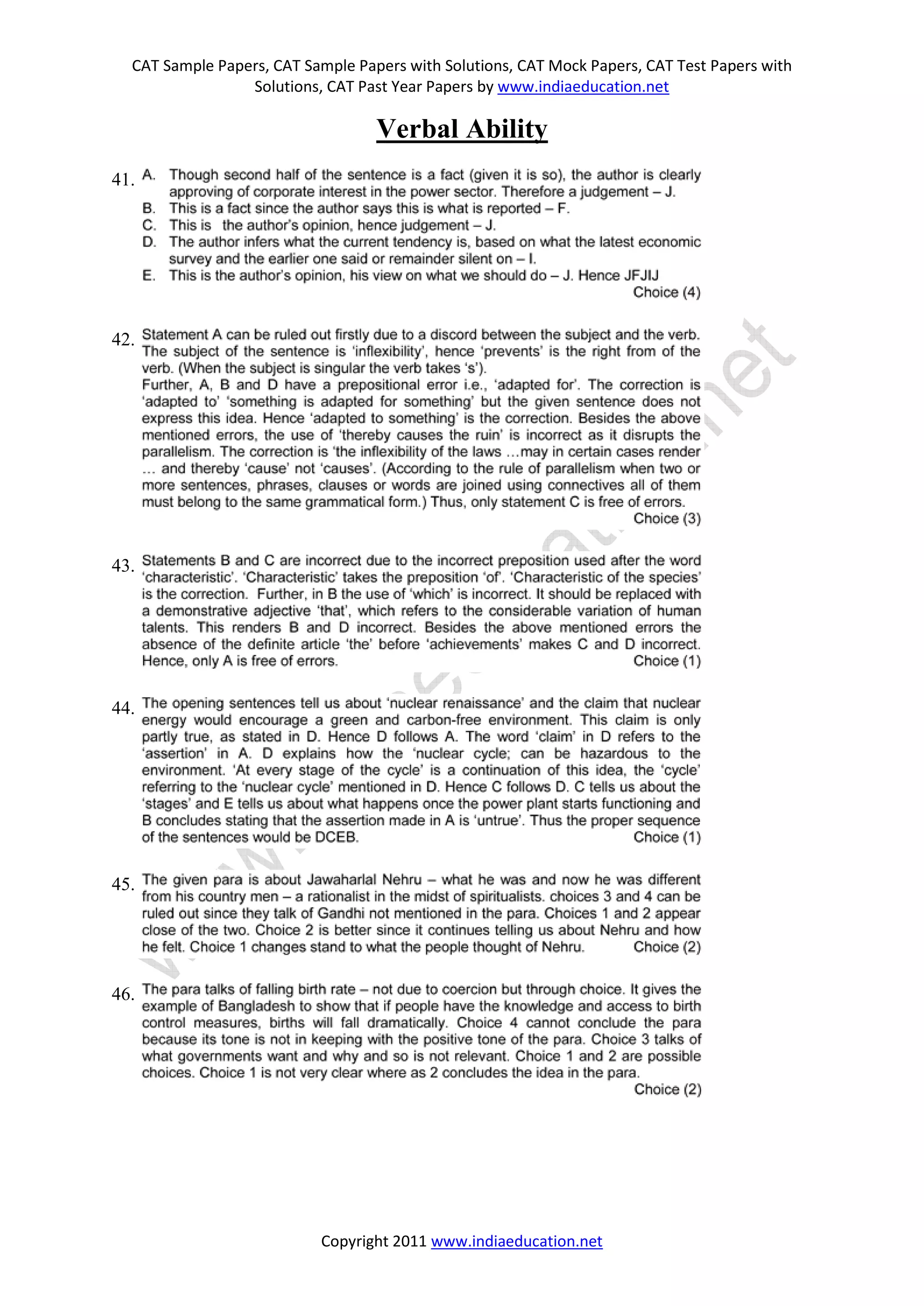 Cat sample-paper-1 | PDF